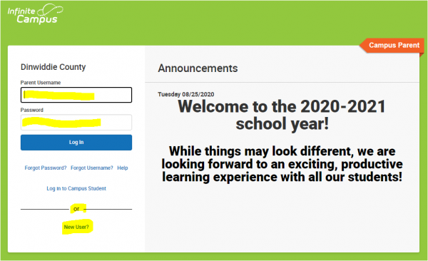 Campus Parent/Student Information - Dinwiddie County Schools Campus Parent/Student Information - Dinwiddie County Schools