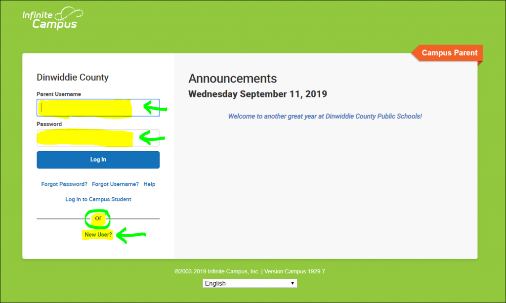 Campus Parent Information - Dinwiddie County Schools