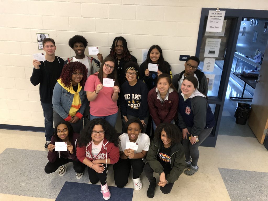 Social Studies Club Sends Valentine's Day Cards - Dinwiddie High School